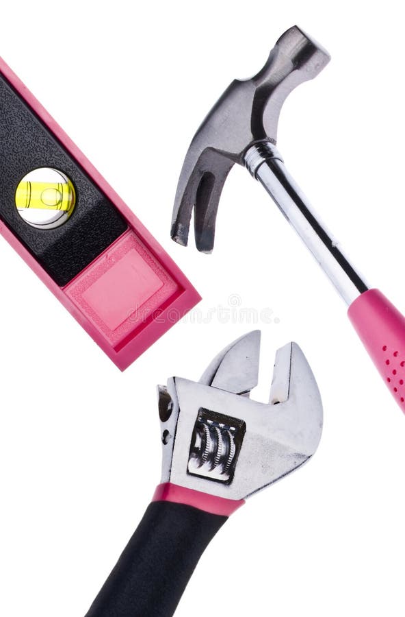 Pink Tools for Women stock image. Image of pink, improvement - 18547557