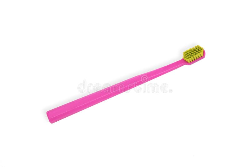 Pink toothbrush stock photo. Image of mouth, dentist - 12009552