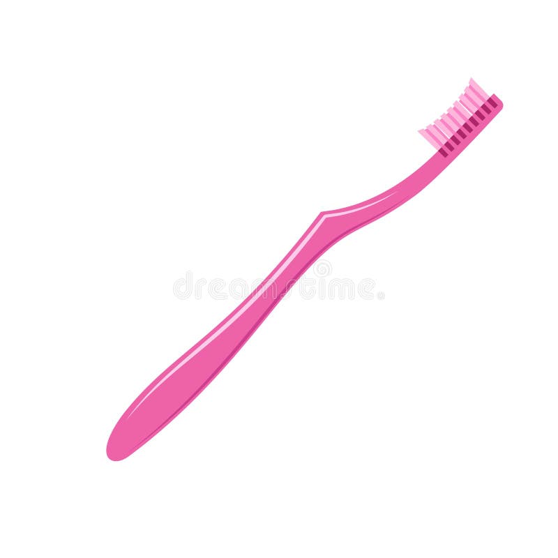 A pink toothbrush stock vector. Illustration of isolated - 32201909