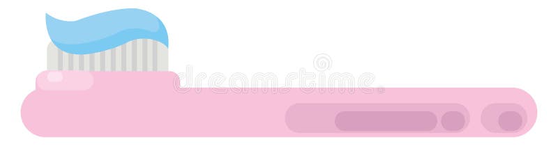 Pink Toothbrush , Illustration, Vector Stock Vector - Illustration of ...