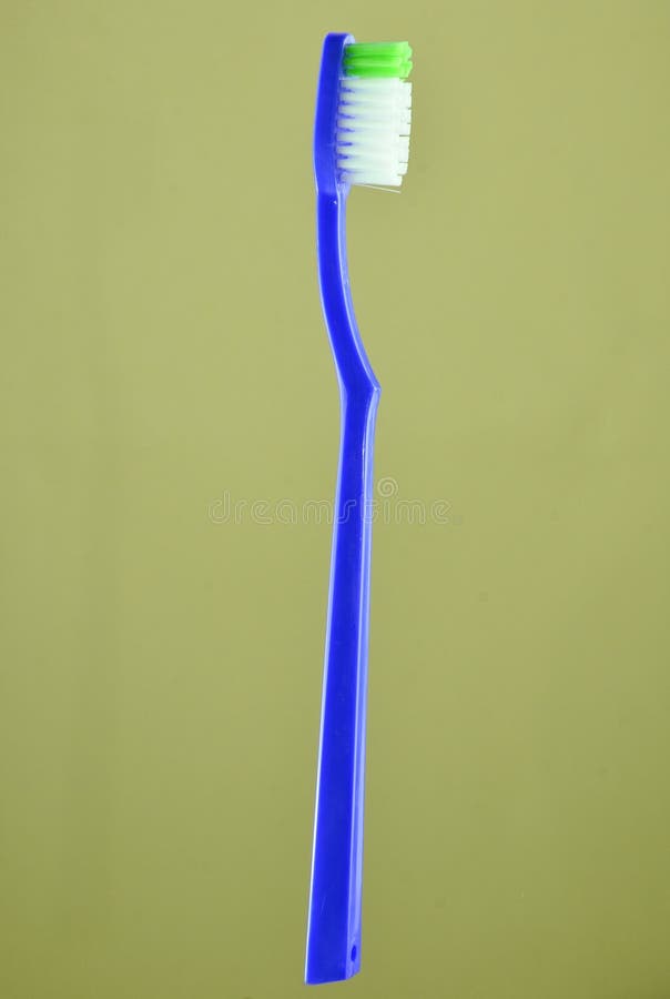 Pink Toothbrush on Mint Color Pastel Background. Stock Photo - Image of ...