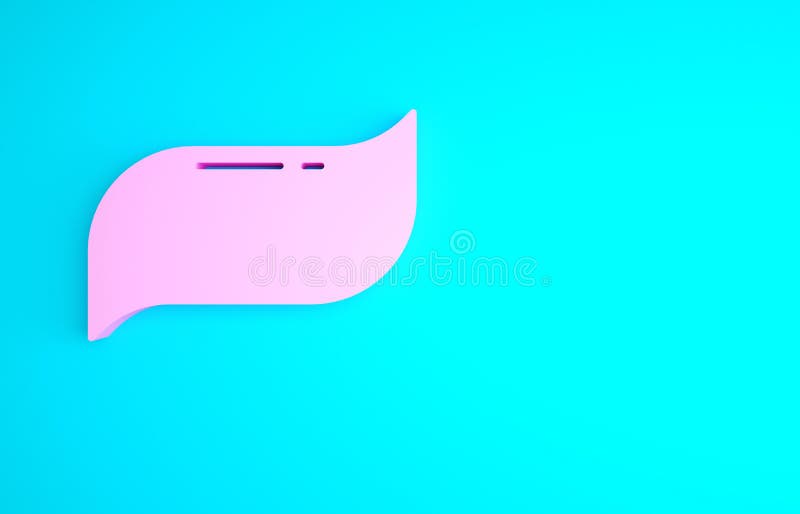 Pink Toothpaste Icon Isolated on Blue Background. Minimalism Concept ...