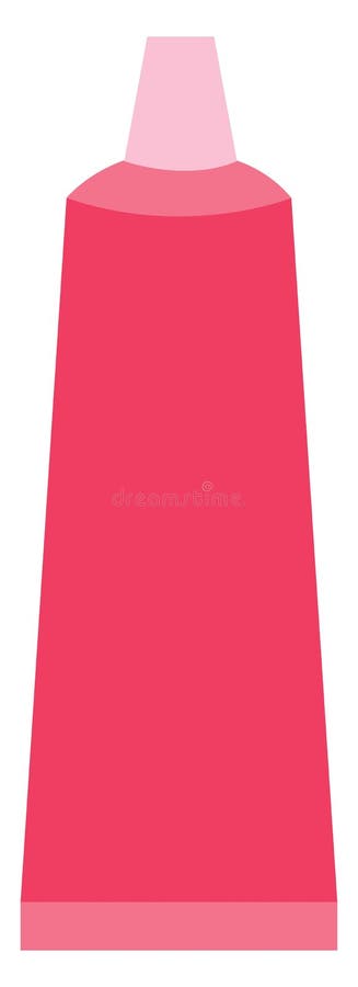 Pink toothpaste, icon stock vector. Illustration of glass - 259787248