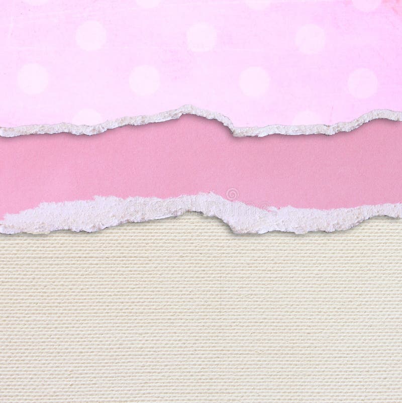 Pink Torn Paper Over Textured Canvas Background Stock Photos - Free ...