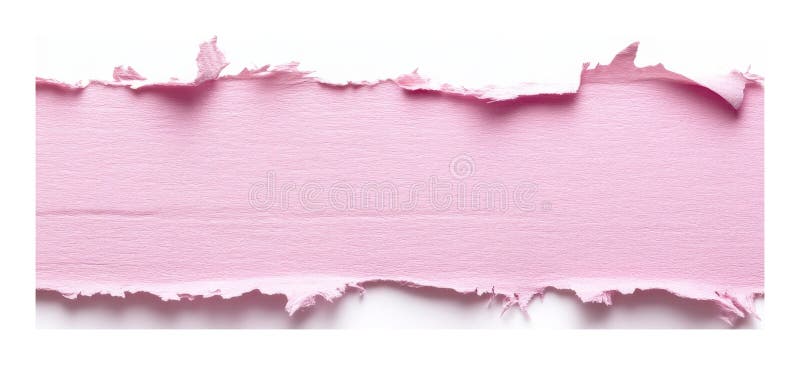 Pink Torn Paper Texture with Rough Edges, Pastel Artistic Concept Stock ...