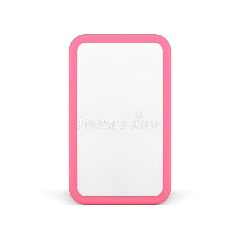 Pink Touch Screen Smartphone Empty Screen Internet Promo Presentation ...