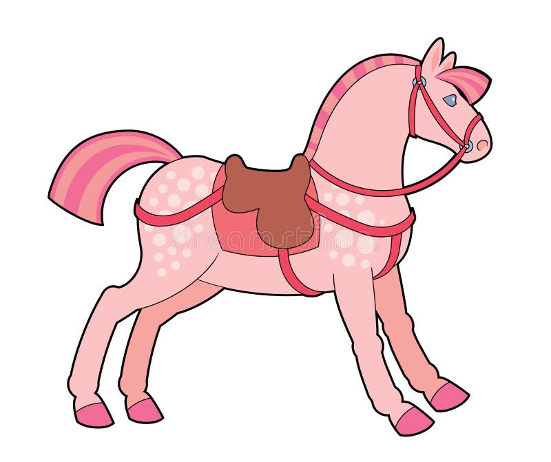 Pink Carousel Horse
