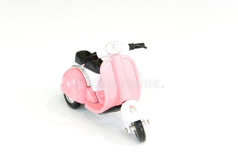 Pink toy motorcycle stock image. Image of retro, small - 60915717