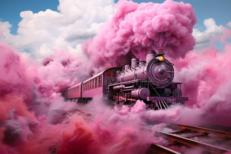 Pink Steam Engine Stock Illustrations – 193 Pink Steam Engine Stock ...