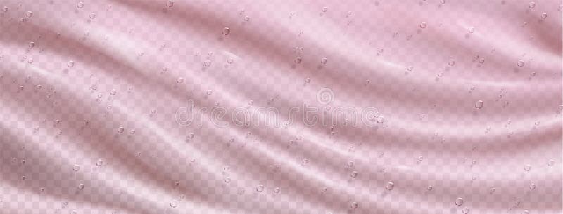 Pink Transparent Gel Texture with Bubble and Wave Stock Vector ...