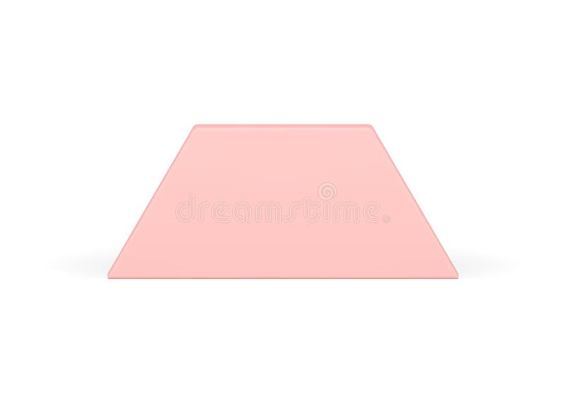 Pink Trapezoid Angular Foundation Vertical Geometric Wall 3d Decor ...