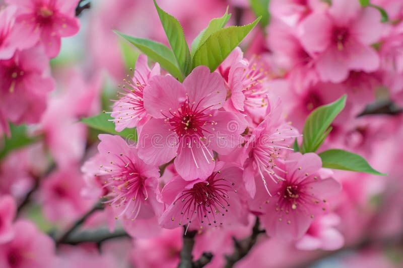 Pink Tree Flowers Up Close. Perfect for Nature and Spring-themed ...