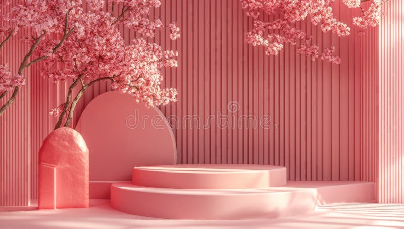 The Pink Tree, Stage, Arch, Moon, Pastel Room, and Product Display All ...
