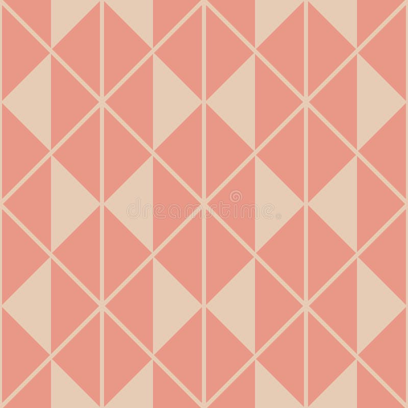 Pink Triangle Geometric Seamless Pattern for Design Stock Illustration ...