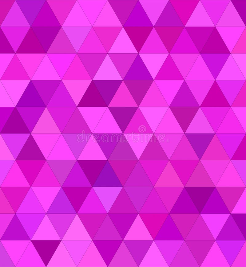 Pink Triangle Mosaic Background Design Stock Vector - Illustration of ...