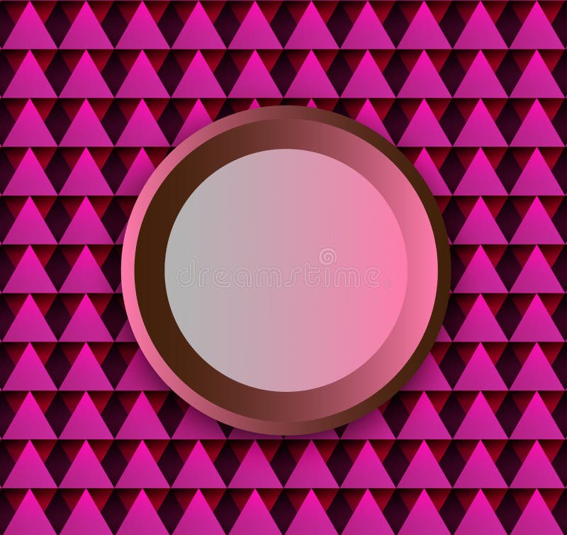 Pink Triangle Pattern with a Circular Shape Vector Stock Vector ...