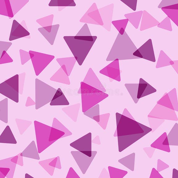 Pink Triangles Background with Blur Effect Stock Illustration ...
