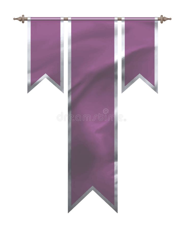Pink triple flag stock vector. Illustration of logo, award - 49101977