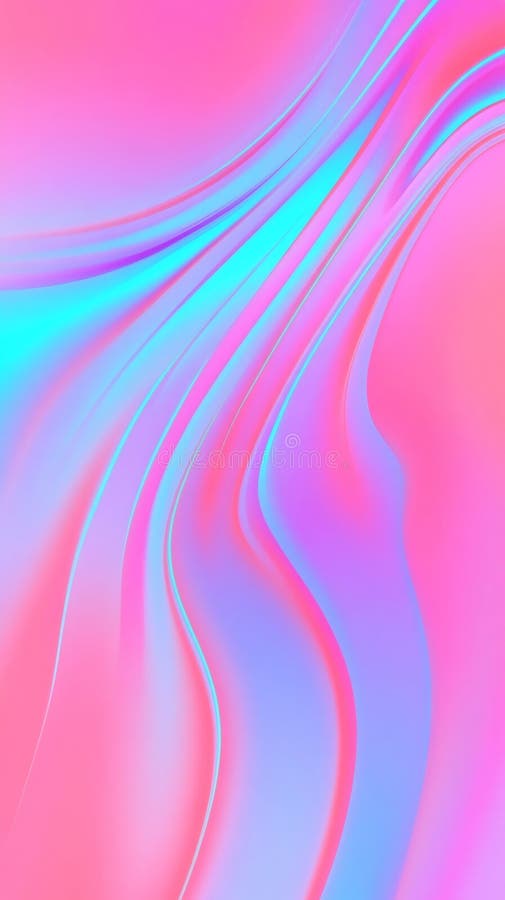 Pink and Turquoise Gradient Creating Wavy Lines Background Stock Image ...