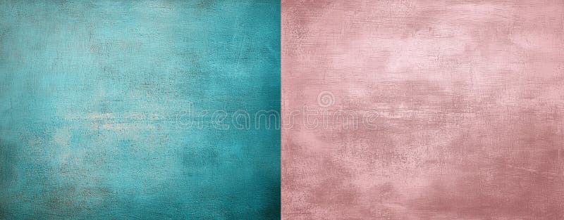 Pink and Turquoise Textured Backgrounds are Combined in a Split Two ...