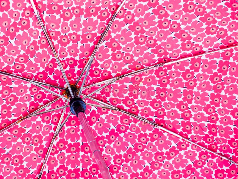 Pink Umbrella stock image. Image of pattern, curved, cold - 11206547