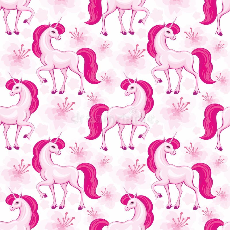 Beautiful pink unicorn stock vector. Illustration of unicorn - 92579236
