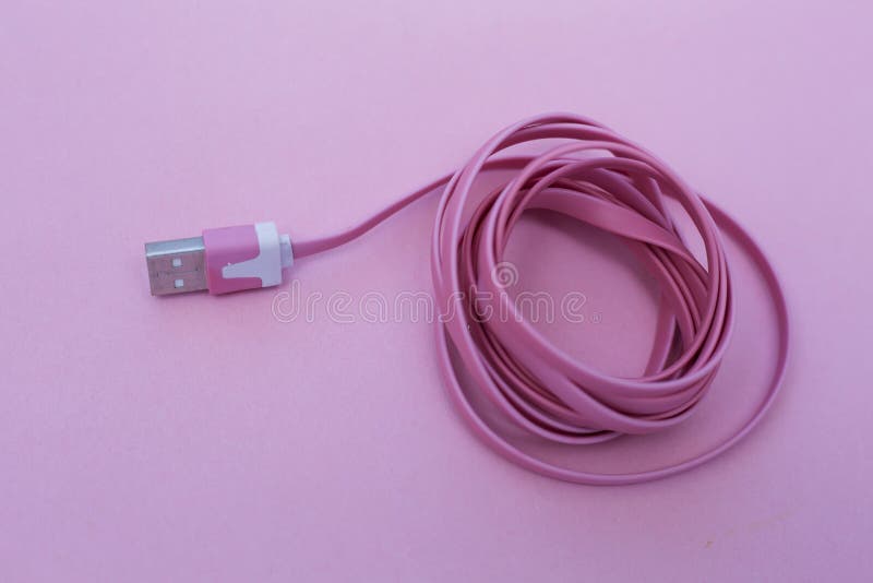 Pink VGA cable stock photo. Image of connector, graphic - 33431318