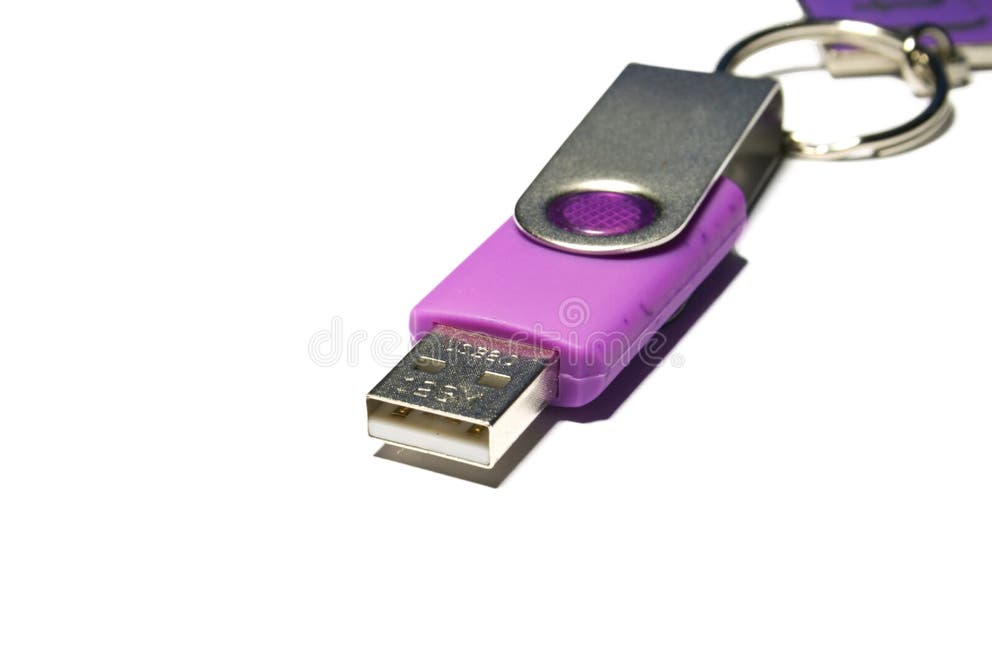 Pink usb disk drive stock photo. Image of macro, hard - 41890360