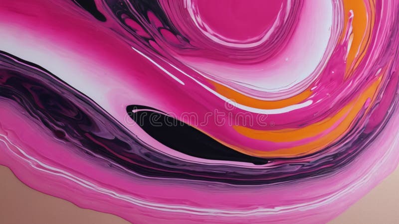 Pink Using Fluid Art Technique with Alcohol Paints. Stock Illustration ...