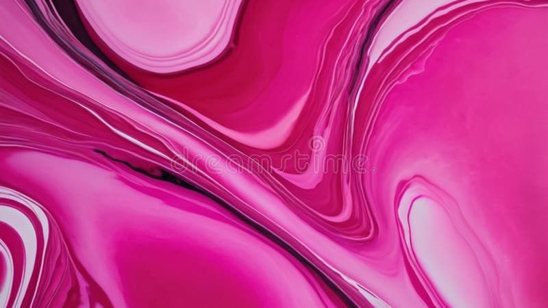 Pink Using Fluid Art Technique with Alcohol Paints. Stock Illustration ...