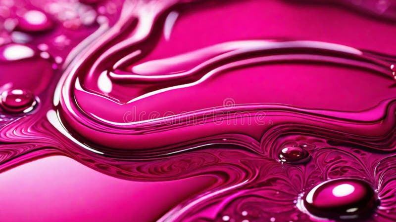 Pink Using Fluid Art Technique with Alcohol Paints. Stock Illustration ...