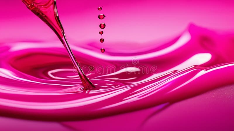 Pink Using Fluid Art Technique with Alcohol Paints. Stock Illustration ...
