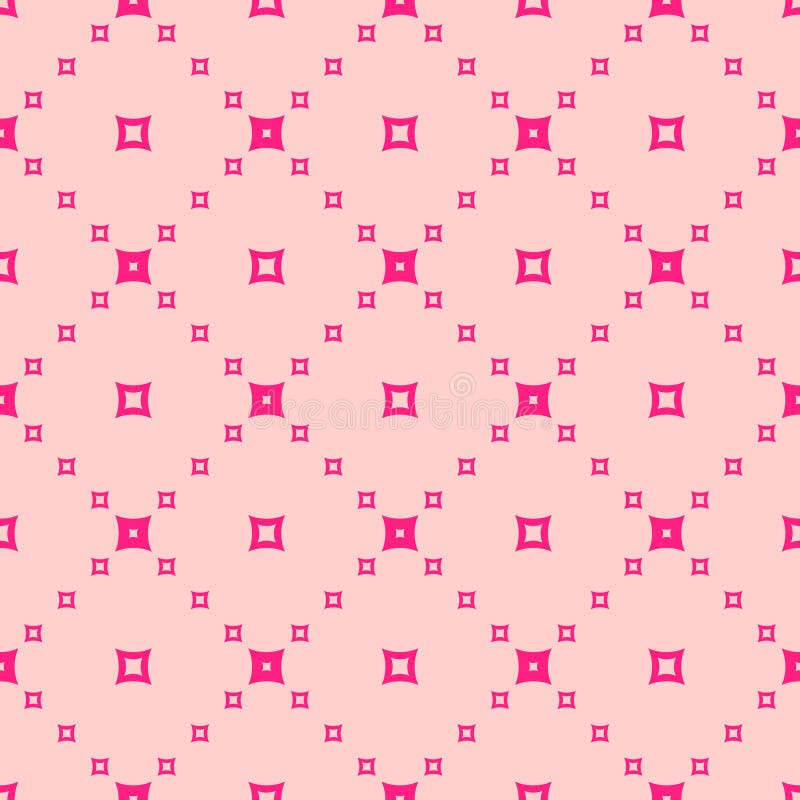 Pink Vector Minimal Geometric Seamless Pattern with Small Outline ...