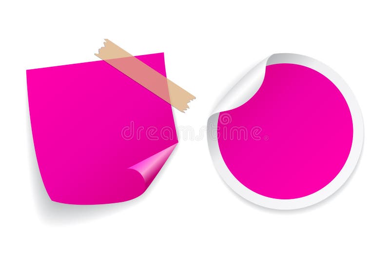 Pink vector sticker stock vector. Illustration of labels - 99904678