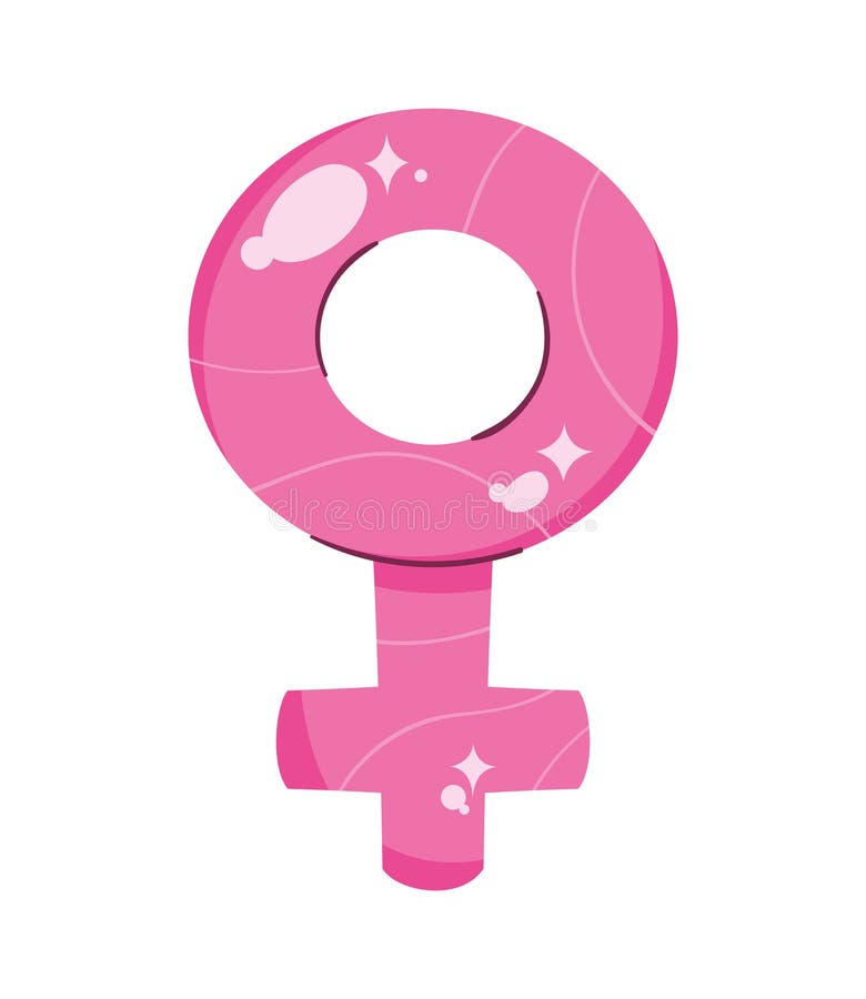 Pink venus symbol stock illustration. Illustration of equality - 290088002