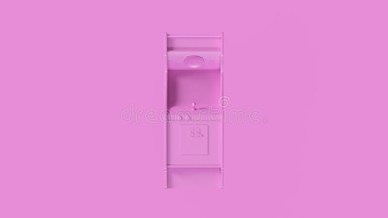 Pink Vintage Arcade Console Stock Illustration - Illustration of gaming ...