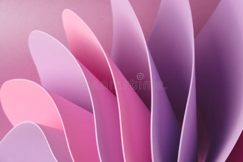 Pink and Violet Abstract Shapes on a Purple Background. Stock ...