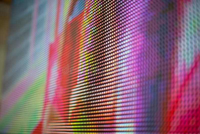 Bright Pink LED Smd Screen with Stars Stock Photo - Image of lights ...