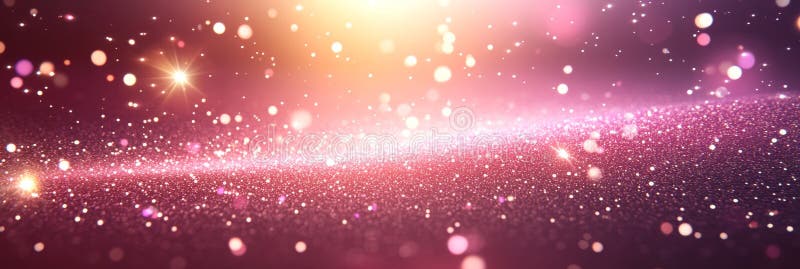 Pink and Violet Glitter Lights Background. Defocused Abstract Twinkle ...