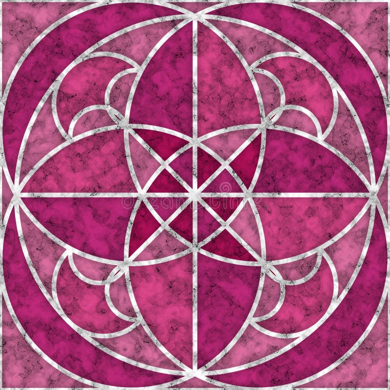 Magenta Marble Stone Texture Panoramic Banner. Generative AI Stock ...