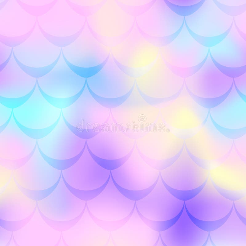 Pink Fish Scale Seamless Pattern. Magic Mermaid Texture or Background ...