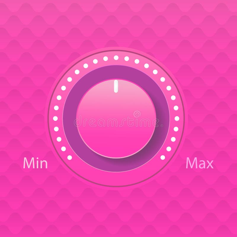 Pink Volume Button Abstract Vector Stock Vector - Illustration of sound ...