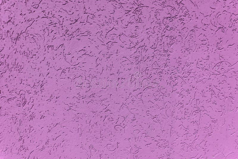Pink Wall with Plaster Background. Plaster and Putty Grain Surface ...