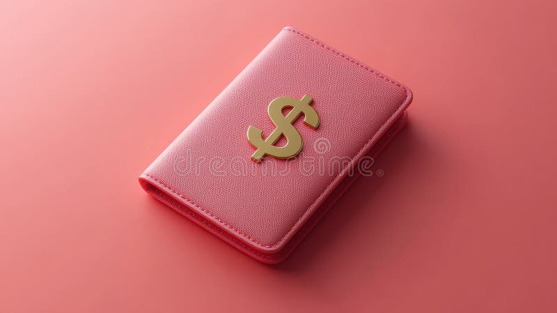 Pink Wallet Gold Dollar Sign Background Stock Photos - Free & Royalty ...
