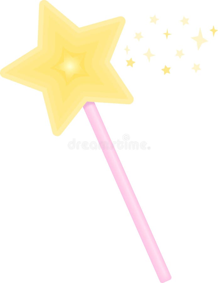 Pink Wand stock vector. Illustration of stick, sorcery - 29018410