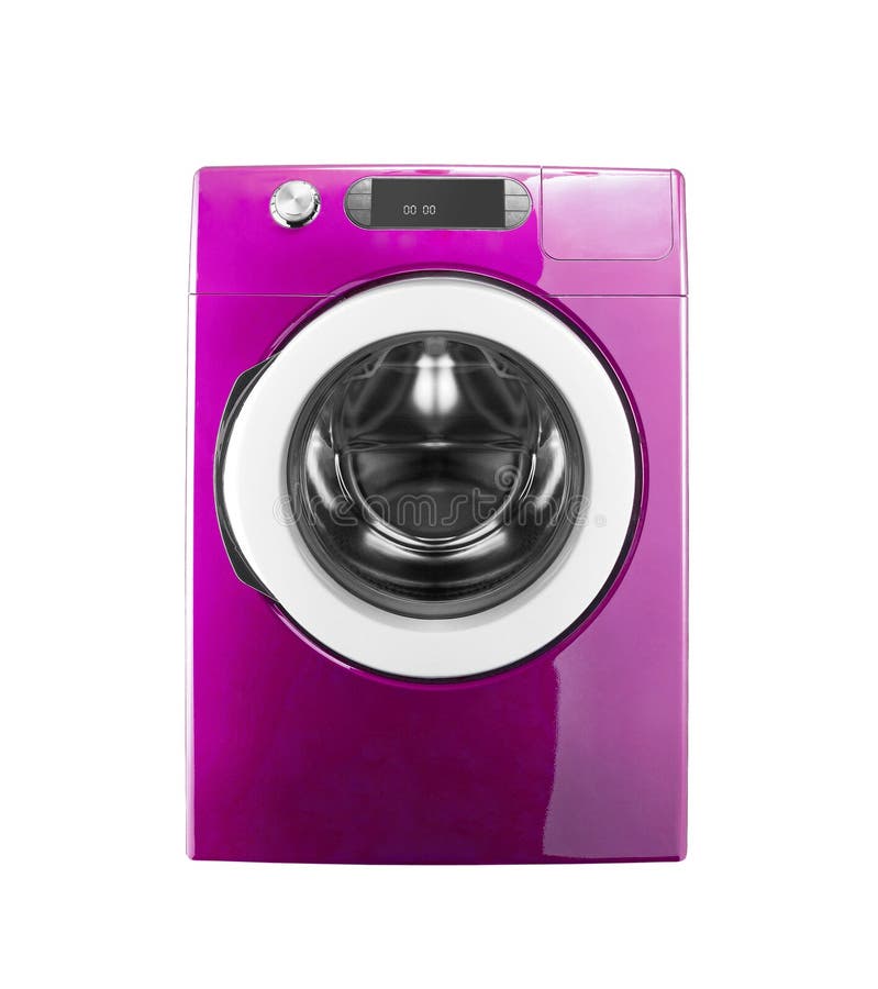Pink washing machine stock photo. Image of housework - 61054780