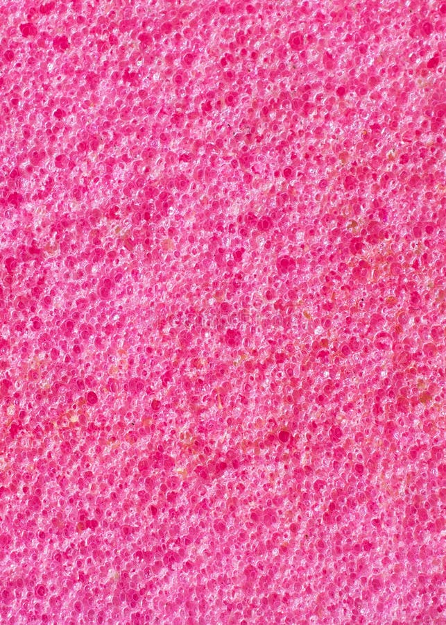 Pink Washing Sponge with Visible Details Stock Photo - Image of visible ...