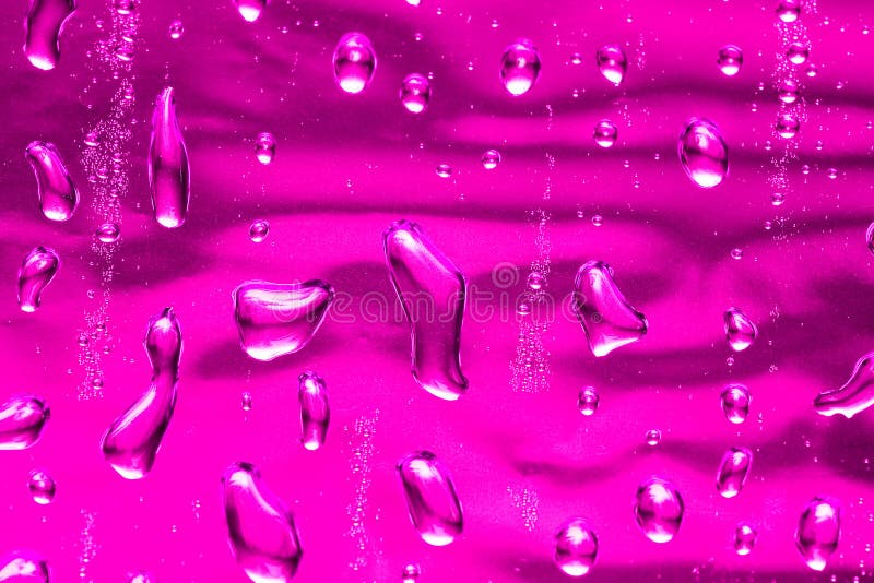 Pink water drop stock image. Image of bubbles, health - 7163155