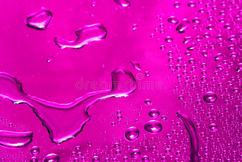 Pink water drop stock image. Image of bubbles, health - 7163155