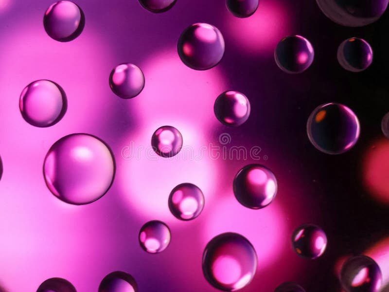Pink Water Drop Macro Shoot Close Up Stock Photo - Image of pink, color ...